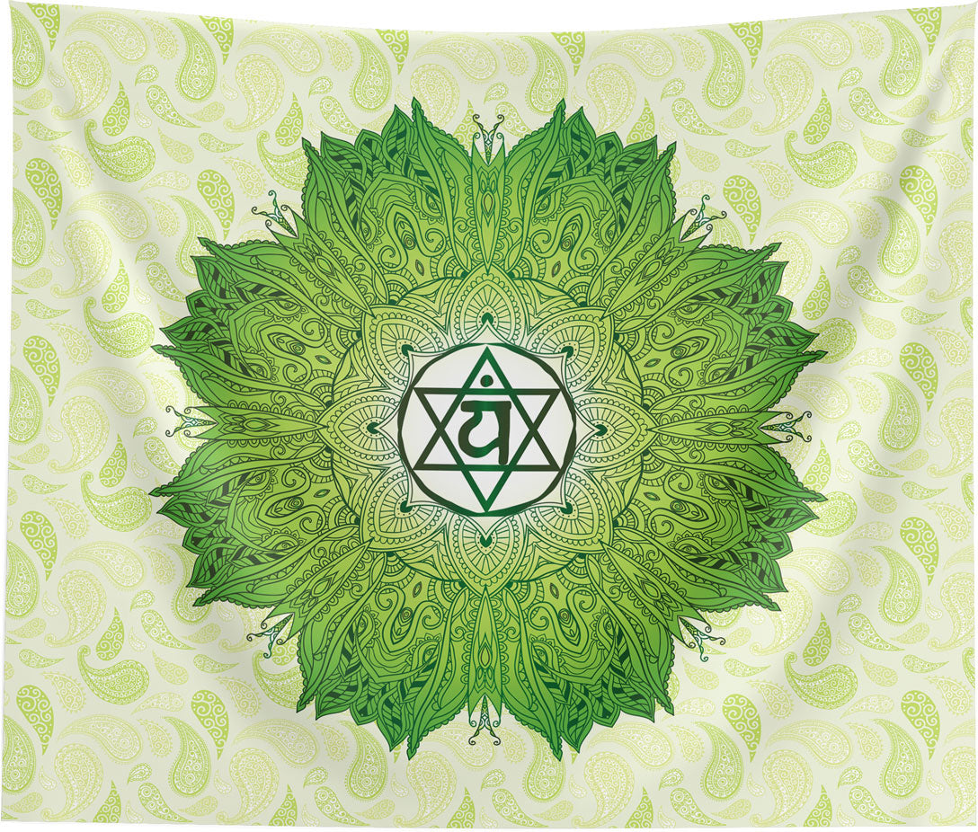 Heart Chakra Mandala Tapestry – 7 Chakra Store