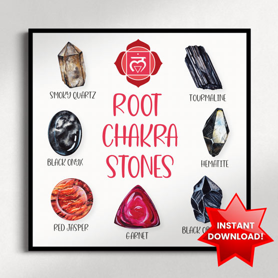 Root Chakra Stones & Crystals Chart – 7 Chakra Store